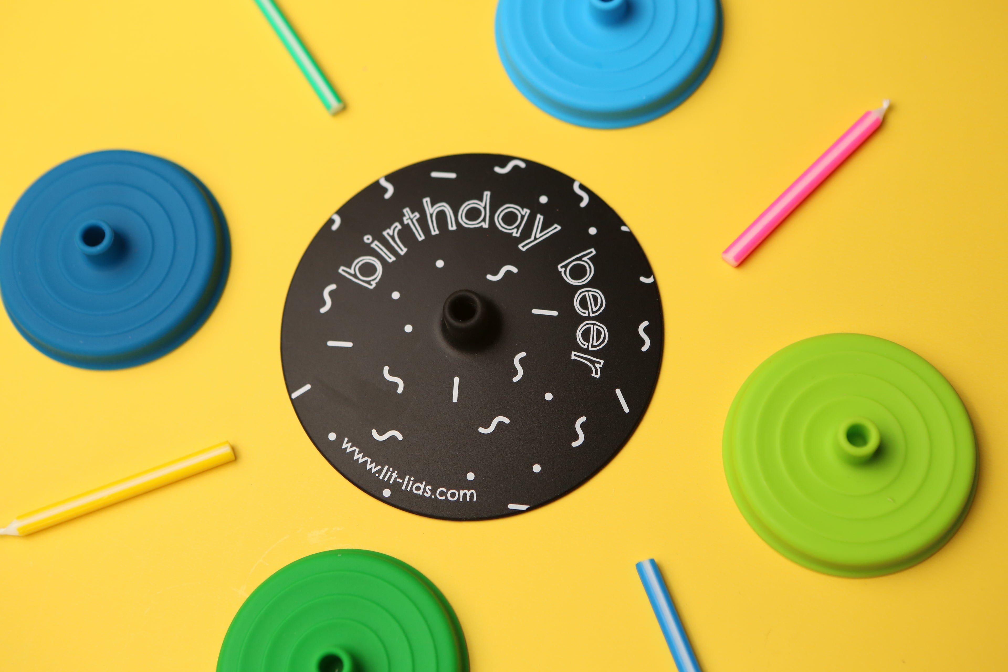 Lit Lids® Beverage Candles For All Occasions! Birthday Beer® – Lit Lids® by HEYJAY LLC